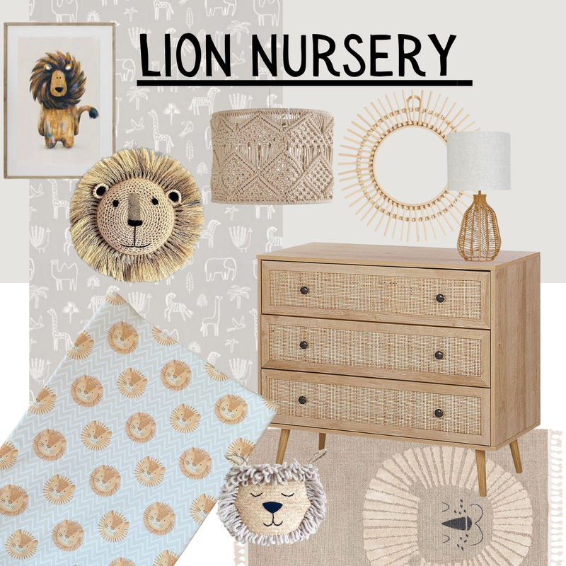 Nursery Inspiration - Lion Themed Nursery | Bobbin and Bumble