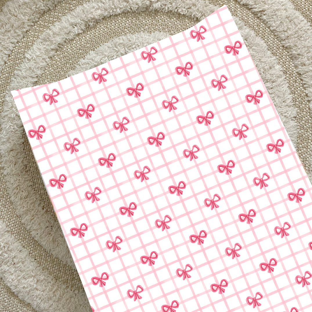 Wedge Baby Changing Mat | Pink Bow Print | Bobbin and Bumble | UK ...