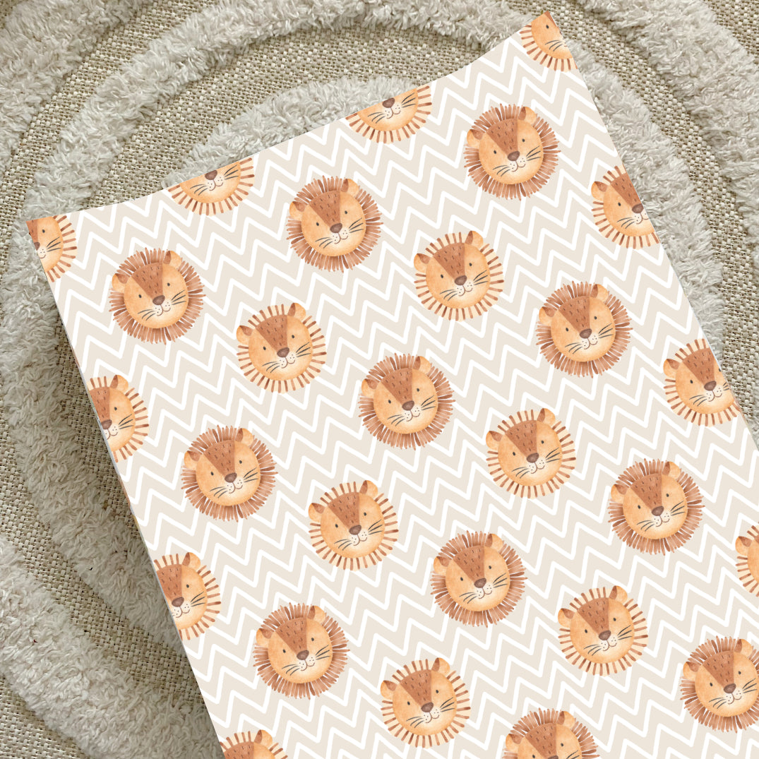Baby Wedge Changing Mat - Lion Print | Bobbin and Bumble | Bobbin and ...