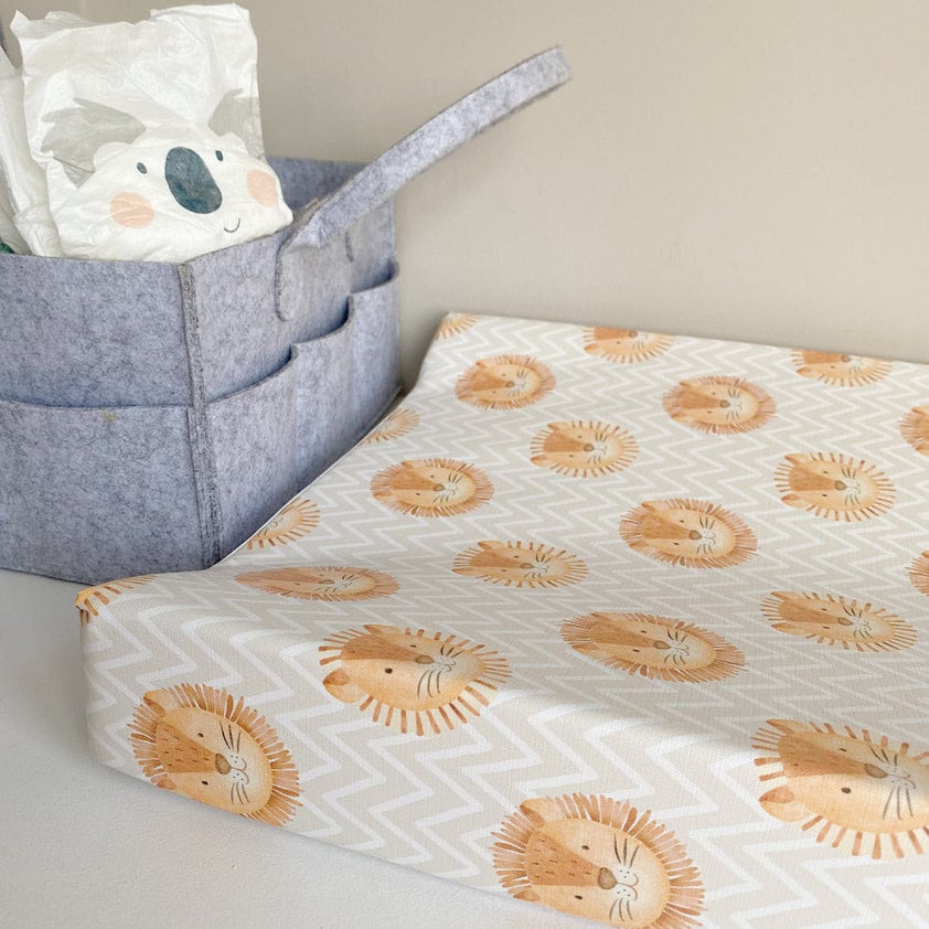 Baby Wedge Changing Mat - Lion Print | Bobbin and Bumble | Bobbin and ...