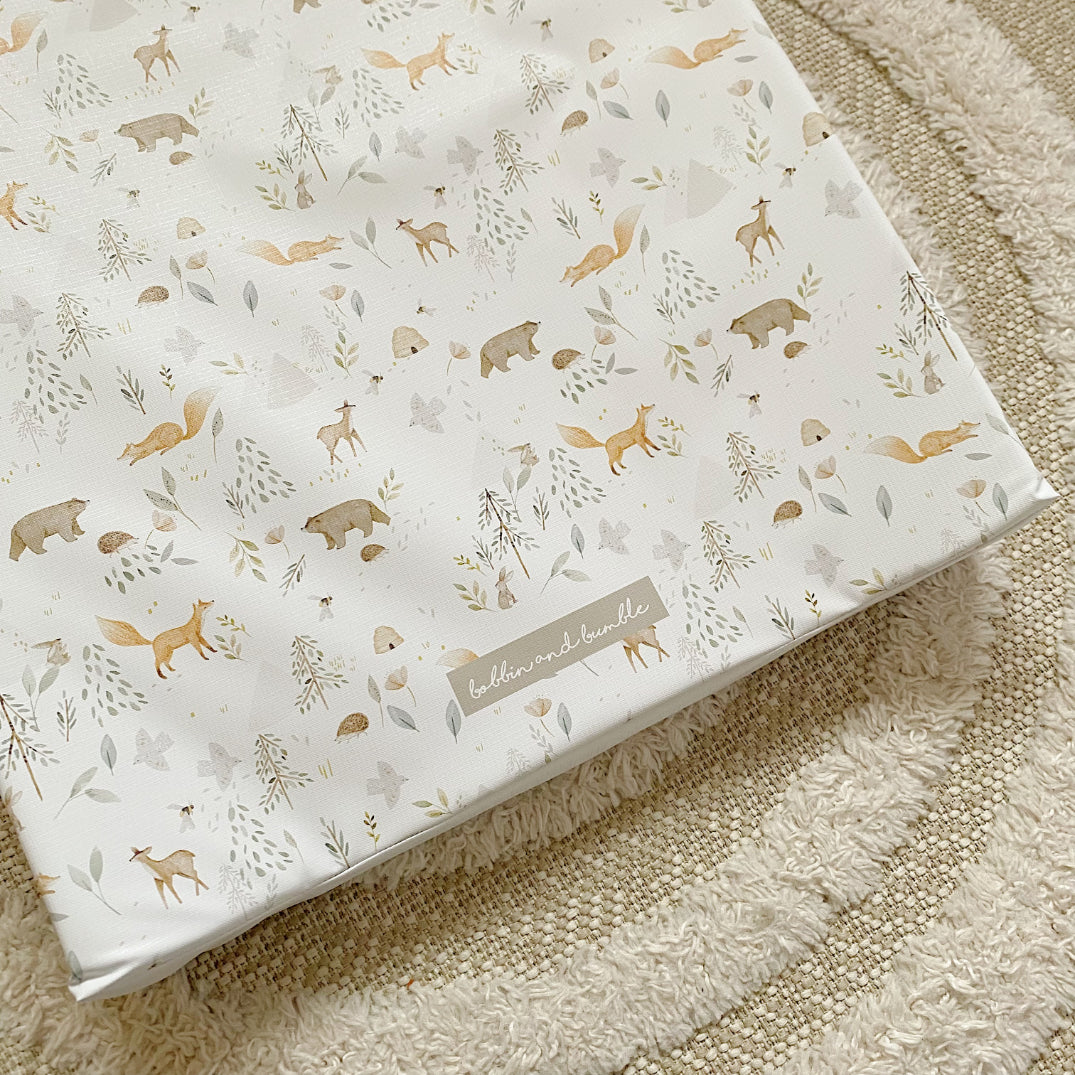 Anti-Roll Wedge Baby Changing Mat - Inca Print | Bobbin and Bumble